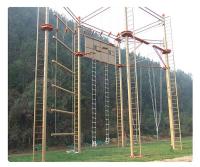 China Multifunction Rope Bridge Obstacle Course Galvanized Steel Materil for sale