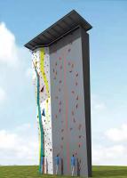 China Fiberglass Indoor Playground Climbing Wall Artificial With Auto Belay System for sale