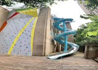 China Fiberglass Indoor Playground Climbing Wall Artificial With Auto Belay System for sale