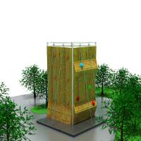 China Fiberglass Indoor Playground Climbing Wall Artificial With Auto Belay System for sale