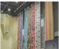 China Artificial Backdrop Rock Climbing Wall Mixcolor PVC Material Pre Made for sale