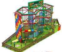 China Commercial High Ropes Obstacle Course , OEM Rope Play Equipment for sale