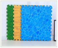 China Grass Pattern Eva Interlocking Soft Foam Floor Mats Nontoxic Fadeproof for sale