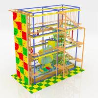 China Indoor Adventure Rope Course Obstacle Course Multilevel ASTM Standard for sale