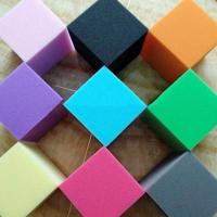 China 200mm Fireproof foam pit cubes Blue For Gymnastics High Density for sale