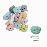 China Multiple Color Kids Playground Parts fiberglass climbing holds ASTM Approved for sale
