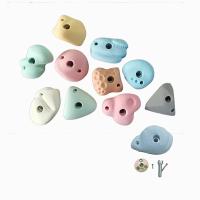 China Anti Fire Kids Playground Parts , Colorful Resin Climbing Holds for sale