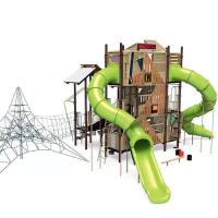 China ASTM Fiberglass Outdoor Amusement Park Equipment With Stainless Slide ISO9001 for sale