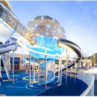 China Large Slide Outdoor Amusement Park Equipment , Space Themed Playground for sale