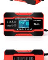 China 12V 24V 10A 7 Stage Intelligent Pulse Repair Charger With LED Display for sale