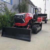 China Mini 50HP Crawler Tractor Agricultural Equipment With Front Loader / Backhoe for sale