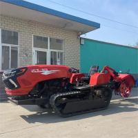 China Mini 50HP Crawler Tractor Agricultural Equipment With Front Loader / Backhoe for sale