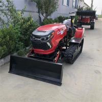 China Mini 50HP Crawler Tractor Agricultural Equipment With Front Loader / Backhoe for sale