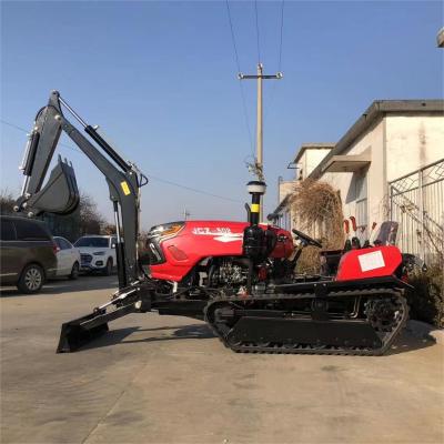China 50 HP Multi Purpose Rotary Mini Crawler Cultivator Tractor Agricultural Equipment for sale