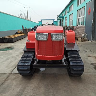 China Fully Automatic Mini Crawler Tractor 80HP Rotary Mini Cultivator for sale