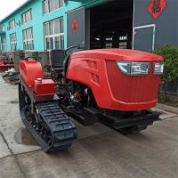 China Fully Automatic Mini Crawler Tractor 80HP Rotary Mini Cultivator for sale
