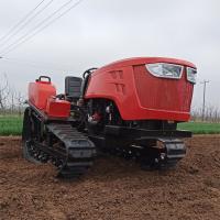 China Fully Automatic Mini Crawler Tractor 80HP Rotary Mini Cultivator for sale