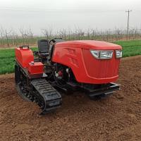 China Fully Automatic Mini Crawler Tractor 80HP Rotary Mini Cultivator for sale