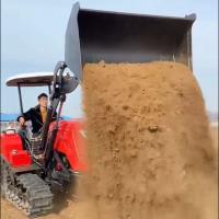 China Heavy Machine Farming 80Hp Crawler Compact Tractor With Loader for sale
