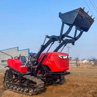 China Heavy Machine Farming 80Hp Crawler Compact Tractor With Loader for sale