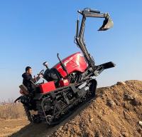 China Full Hydraulic Small Crawler Tractor For Paddy Field / Dry Field for sale