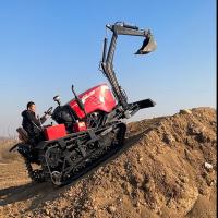China Full Hydraulic Small Crawler Tractor For Paddy Field / Dry Field for sale