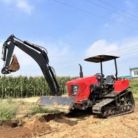 China Farming 80HP Crawler Tractor Loader Various Agricultural Tools for sale