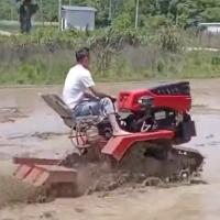 China Multipurpose 25HP Paddy Field Crawler Tractor / Agriculture Small Tractors for sale