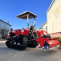 China Powerful Small 50HP Paddy Field Crawler Tractor With Auxiliary Equipment for sale