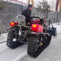 China Agricultural Diesel Engine 50HP Sitting Drive Crawler Tractor With Loader for sale