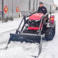 China Agricultural Diesel Engine 50HP Sitting Drive Crawler Tractor With Loader for sale