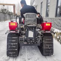 China Agricultural Diesel Engine 50HP Sitting Drive Crawler Tractor With Loader for sale