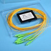China Single Mode Fiber Optic PLC Splitter 2mm/3mm SC/LC/FC connector for sale