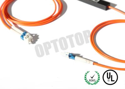 China LC / UPC Single Mode Optical Fiber Couplers 1310 / 1510 nm Length Customized for sale