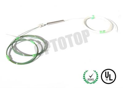 China 0.25mm Bare Fiber Optic PLC Splitter Steel Tube 1 X 8 Port No Connector for sale