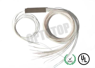 China White Fiber Optic Coupler Splitter , Plc Splitter Module 1260~1650NM Wavelength for sale