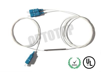 China SC UPC Single Mode Fiber Coupler 1x2 1480nm Wavelength For OCT System for sale