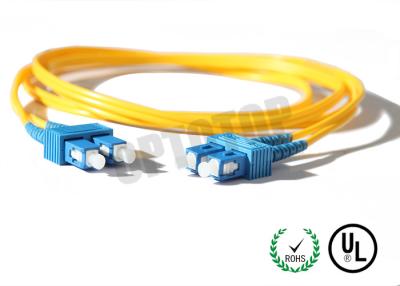 China 2.5m Single Mode Fiber Optic Patch Cord 2mm For LANs / Telecom , REACH Listed SC for sale