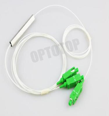 China Corning G657A Fiber Optic Splitter 1 X 2 PLC SC / APC Connector Length Customized for sale