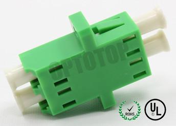 China 2F Duplex Fiber Optic Adapter / Plug For Optical Network Wiring , No Shutter for sale