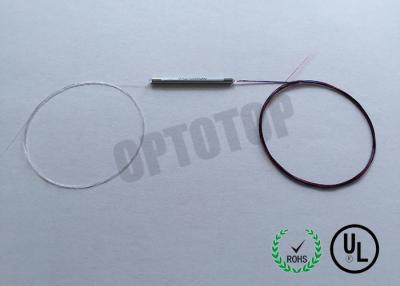 China Steel Tube 0.25mm Single Mode Fiber Coupler 1m Long - haul Telecommunications for sale