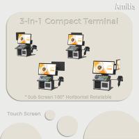 China Aluminum Compact Touchscreen POS Terminal Intel i5-1235U Waterproof Kitchen Support for sale