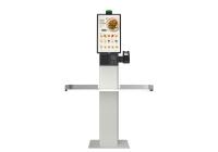 China Compact Floor Standing Self Service Terminal Kiosk N95 Processor Built In Printer Scanner for sale