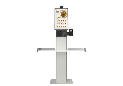 China Compact Floor Standing Self Service Terminal Kiosk N95 Processor Built In Printer Scanner for sale