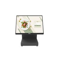 China Dual Screen Android All In One POS 15.6 Inch Main Display 7 Inch Customer Facing Screen for sale