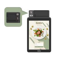China Compact 8 Inch All In One POS Terminal Built In 58mm Thermal Printer Space Saving for sale