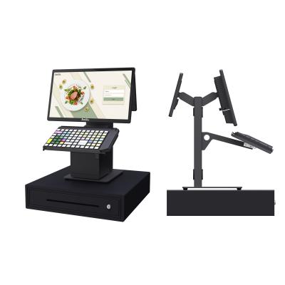 China Complex Retail Windows POS Terminal Intel N95 Dual Display All In One POS Workstation for sale