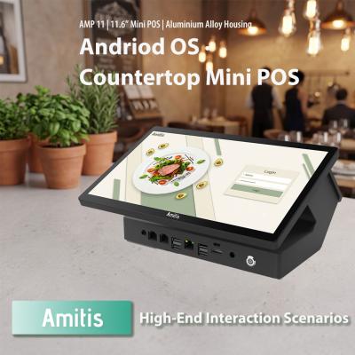 China AMP 11 Chain Restaurant POS Terminal With Dual Display & Fanless Design for sale
