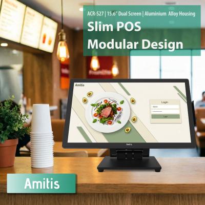 China ACR-S27 Desktop Dual Screen POS Terminal For High Volume Restaurants for sale