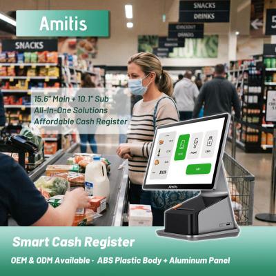 China Dual-Screen Android All In One POS Terminal with Android 14 and Octa-Core Processor for Boutique Retail for sale